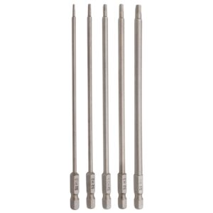 raflot rc hex bit 6 inch power bits 1.5mm 2.0mm 2.5mm 3.0mm 4mm hex head allen wrench drill bit set for screwdrivers electric screwgun/power drill