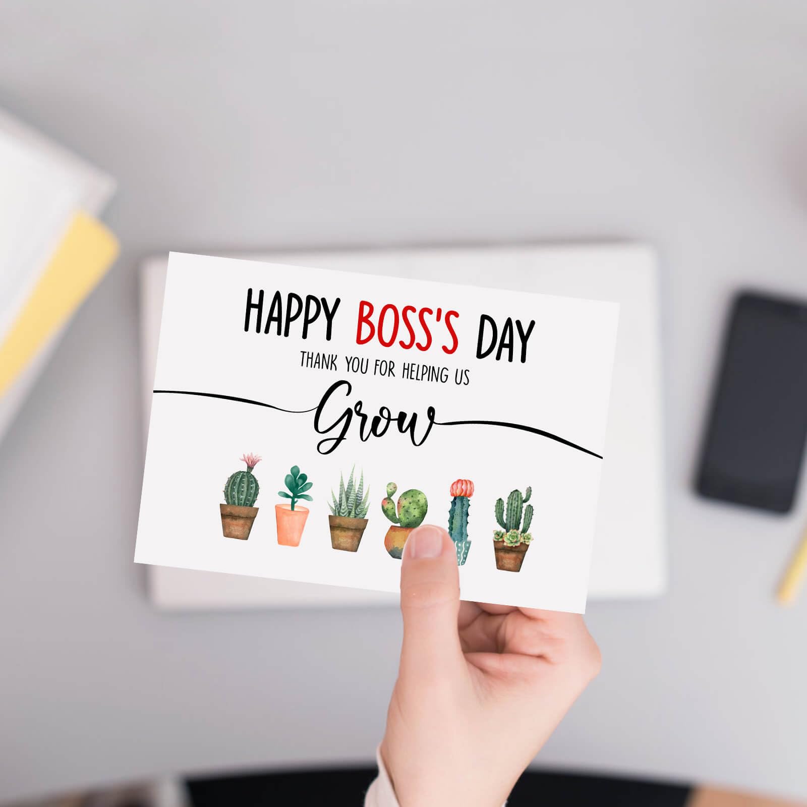 Hincoo Boss Day Gifts For Women, Best Boss Gifts For Women, Bosses Day Card, Bosses Day Gifts For Women, Bosses Day Gifts For Men, Boss Lady Gifts For Women(card 04)