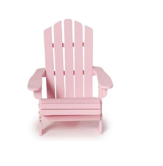 Generic Pink Small Mini Adirondack Chair 20 L 23 W Painted Solid Wood