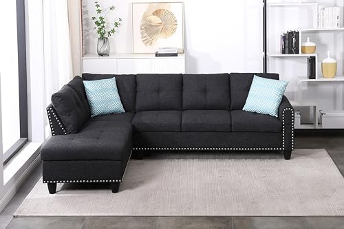 Devion Furniture Lorenzo Sofas, Dark Gray