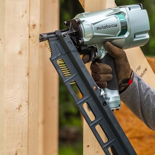 Metabo HPT Pneumatic Framing Nailer + 18V Impact Driver Pro Bundle Kit, 3-1/4-Inch Framing Nailer with BONUS 18V Triple Hammer Impact Driver Kit, KNR83A5(S)