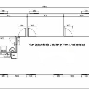 40FT Tiny House to Live in,SAA Portable Prefab House with 3 Bedroom 1 Full Equipped Bathroom and Kitchen,Foldable Mobile Home with Steel Frame,Prefabricated Expandable Container House for Adult Living