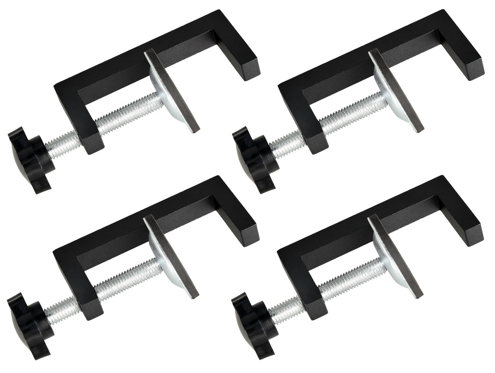 4 Pcs Patio Furniture Clips, Sectional Connector, Adjustable Outdoor Funiture Clamps, Patio Wicker Furniture Fasteners Clips, Black