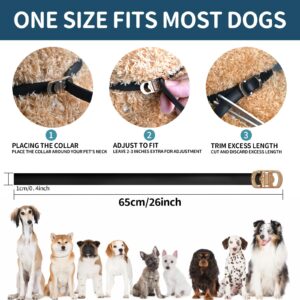 Flea Collar for Dogs, 4 Pack Dog Flea and Tick Collar 32 Months Flea and Tick Treatment Collar for Dog, Waterproof Adjustable Dog Flea and Tick Prevention for Small Medium Large Dog Puppy, Black