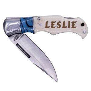 custom personalized lightweight compact small folding pocket knife for women