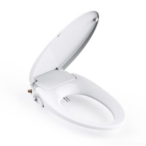 smart bidet toilet seat with self-cleaning, soft close seat cover, front/rear wash