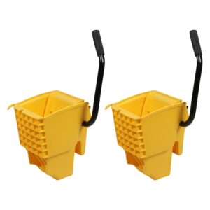 (2 pack) mop wringer only for 26-qt or 35 qt commercial side press mop bucket, yellow