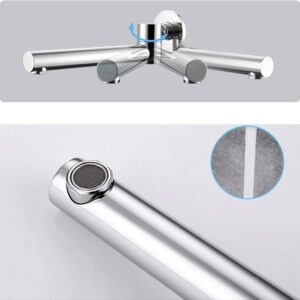 SYLKWOR Kitchen Faucets,Modern Wall Mounted Bath Tap Bathtub Faucet Spout Bath or Basin Spout Bath Filler Spout