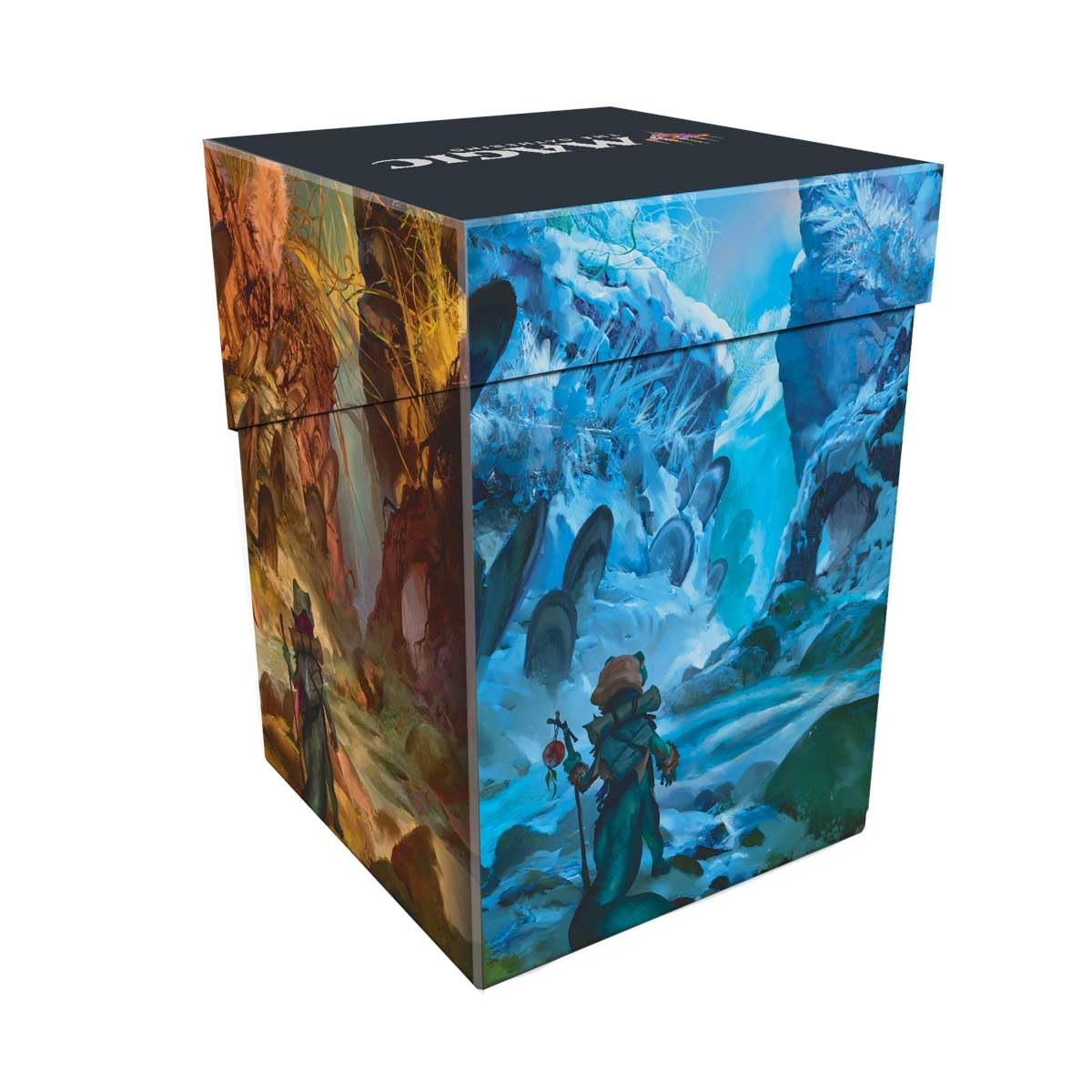 Ultra Pro - Bloomburrow 100+ Deck Box® Season Lands: Swamp for Magic: The Gathering, Exclusive Artwork, Archival Safe, Rigid Polypropylene, Deck Divider Included