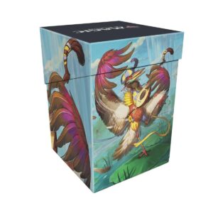 Ultra Pro - Bloomburrow 100+ Deck Box® Zinnia, Valley’s Voice for Magic: The Gathering, Exclusive Artwork, Archival Safe, Rigid Polypropylene, Deck Divider Included