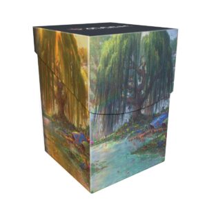 Ultra Pro - Bloomburrow 100+ Deck Box® Season Lands: Three Tree City for Magic: The Gathering, Exclusive Artwork, Archival Safe, Rigid Polypropylene, Deck Divider Included