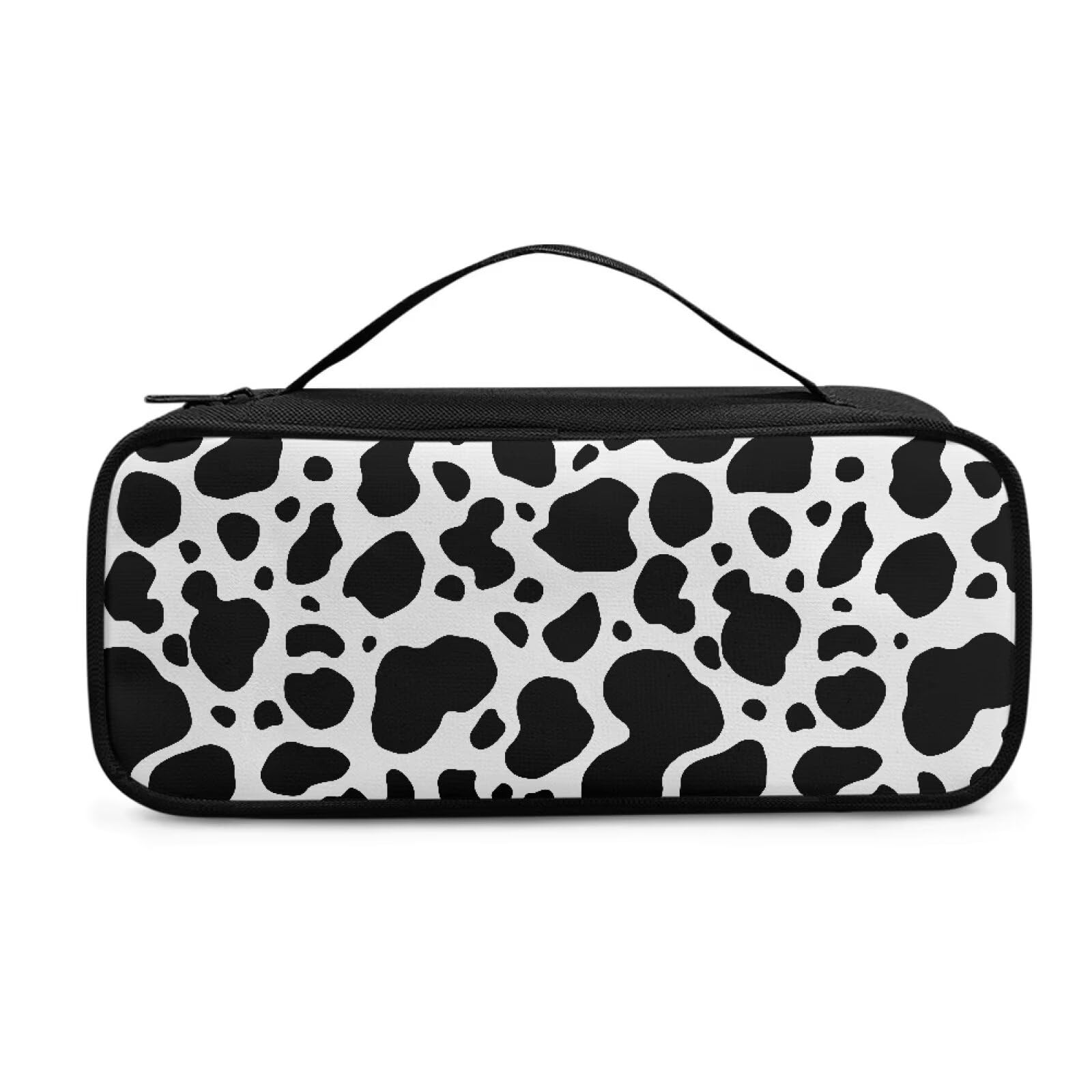 Puganiruo Stethoscope Case for Classic III,Black and White Cow Stethoscope Bag for Lightweight II S.E,Cardiology IV,Extra Room for Doctor & Nurse Accessorie Portable