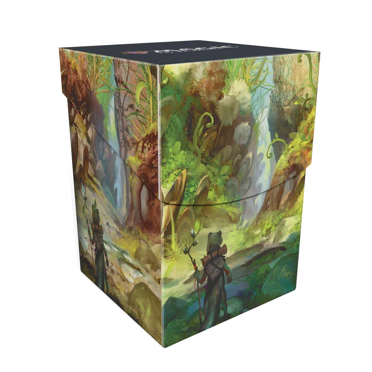 Ultra Pro - Bloomburrow 100+ Deck Box® Season Lands: Swamp for Magic: The Gathering, Exclusive Artwork, Archival Safe, Rigid Polypropylene, Deck Divider Included