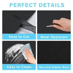 Mat for Commercial Ice Maker, Mat for Freestanding and Under Counter Ice Maker Absorbent Drying Mat for Kitchen Appliance, Ice Maker Machine Mat for Home, Bar, Restaurant, Hotel, 23.6''x19.7'', Black