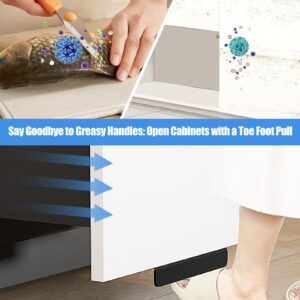 Cabinet Foot Pull for Trash Drawer, Trash Cabinet Foot Pull, Touchless Hands Free Design for Full Overlay Cabinet Door