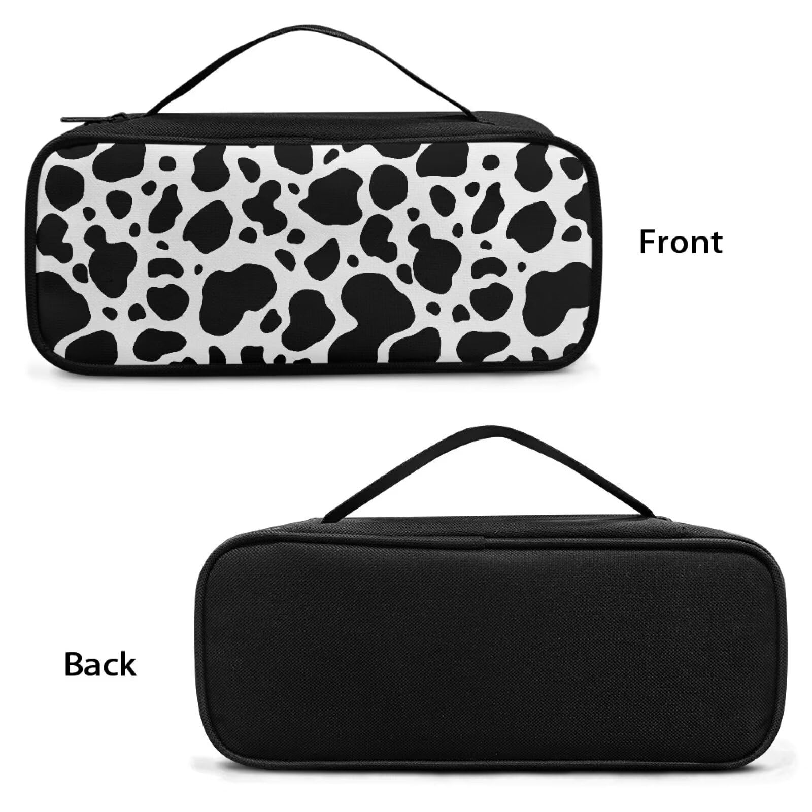 Puganiruo Stethoscope Case for Classic III,Black and White Cow Stethoscope Bag for Lightweight II S.E,Cardiology IV,Extra Room for Doctor & Nurse Accessorie Portable