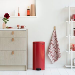 DINGYanL 8 gal/30 L Step Trash Can(Red)