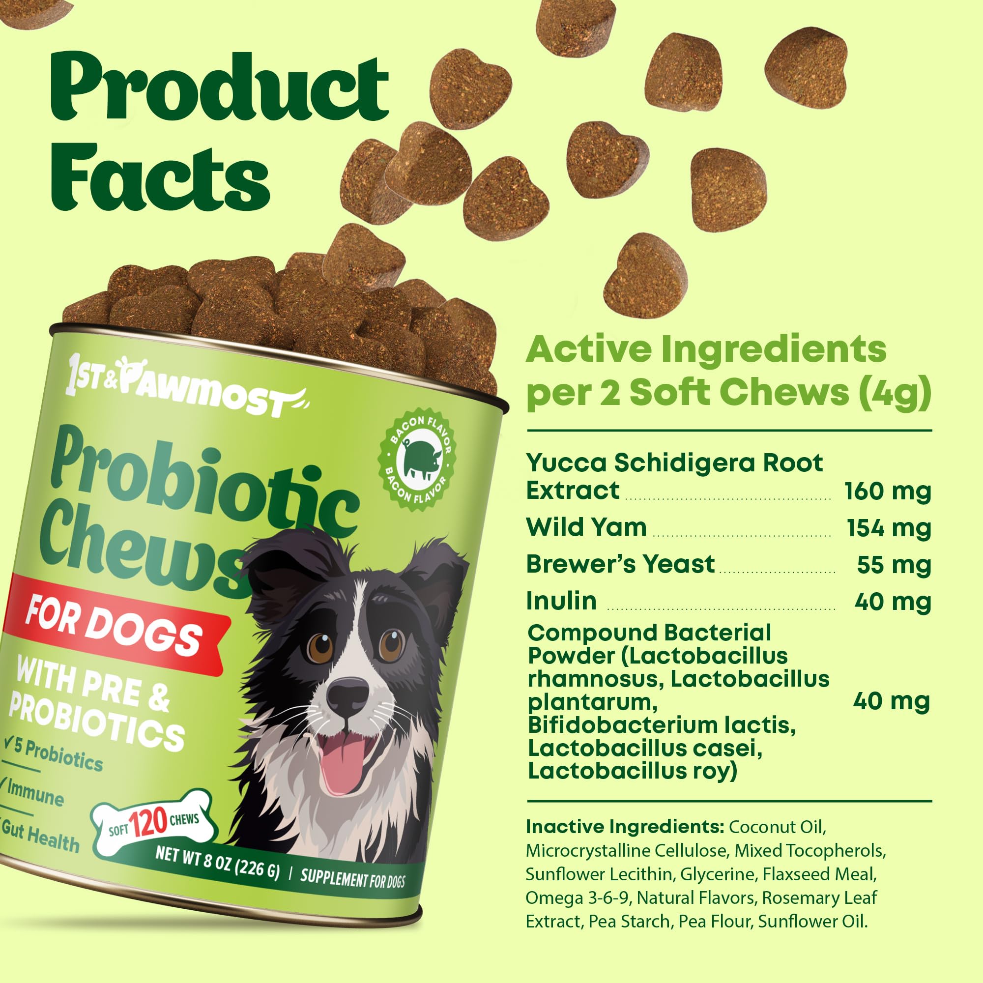 Dog Probiotic Chews - 120 pcs