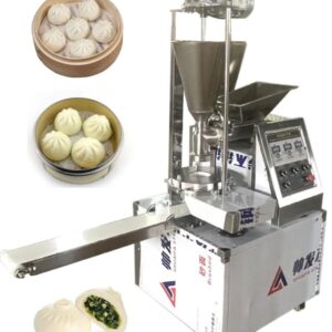 Koalalko Automatic Commercial Baozi Soup Dumpling Machine with 4 molds,Steamed Stuffed Bun Machine,Meat Pie Making Machine-3 Speed Can Be Adjustable,Food Grade Stainless Steel