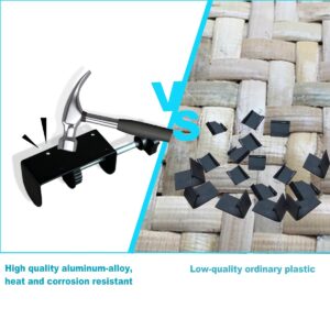 Adjustable Furniture Clips Sectional Patio Couches Connectors 3 inch Wicker Chair Fasteners Clamps 4 Sets