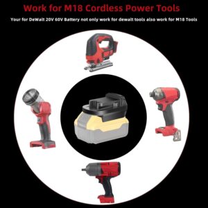 for DeWalt to for Milwaukee 18V Battery Adapter