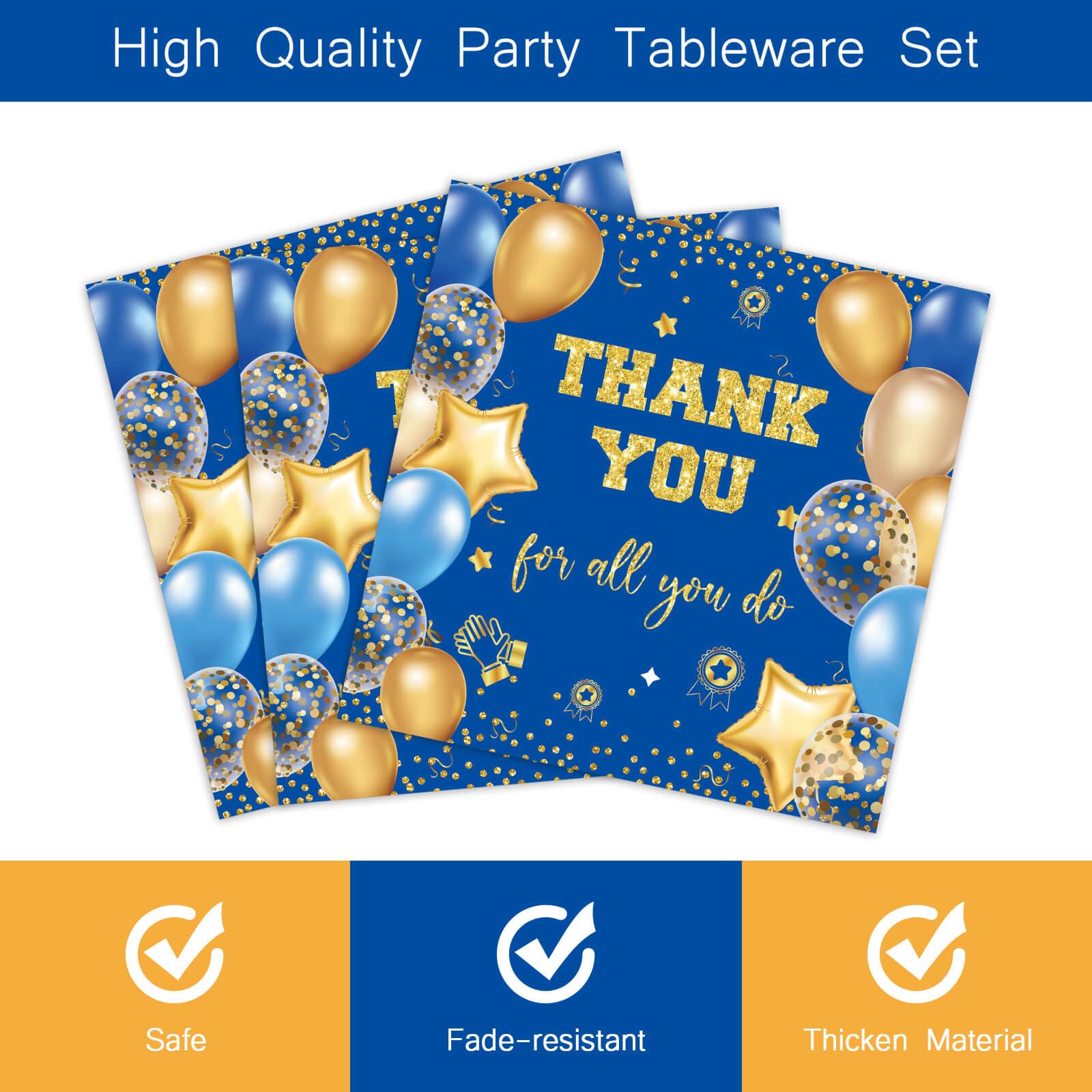 96 Pcs We Appreciate You Paper Plates 24 Guest Thank You Party Decorations Employee Staff Appreciation Teacher Doctor Appreciation Party Supplies