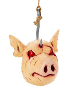 spirit halloween hanging severed pig head | décor | hanging decorations | halloween décor