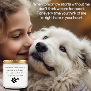 Dog Memorial Gifts for Loss of Dog, Dog Bereavement Gifts, Loss of Dog Sympathy Gift, Pet Memorial Gifts for Dogs Cats, Dog Passing Away Gifts, Pet Loss Gifts, Sympathy Candle Gift for Friends Familes