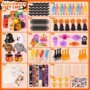 KENWQZI 266 pcs Halloween Party Favors for Kids, Halloween Toys Bulk for Kids,Halloween Goodie Bag Stuffers, Halloween Pinata Stuffers,Treasure Box Toys, Carnival Prizes, School Classroom Reward