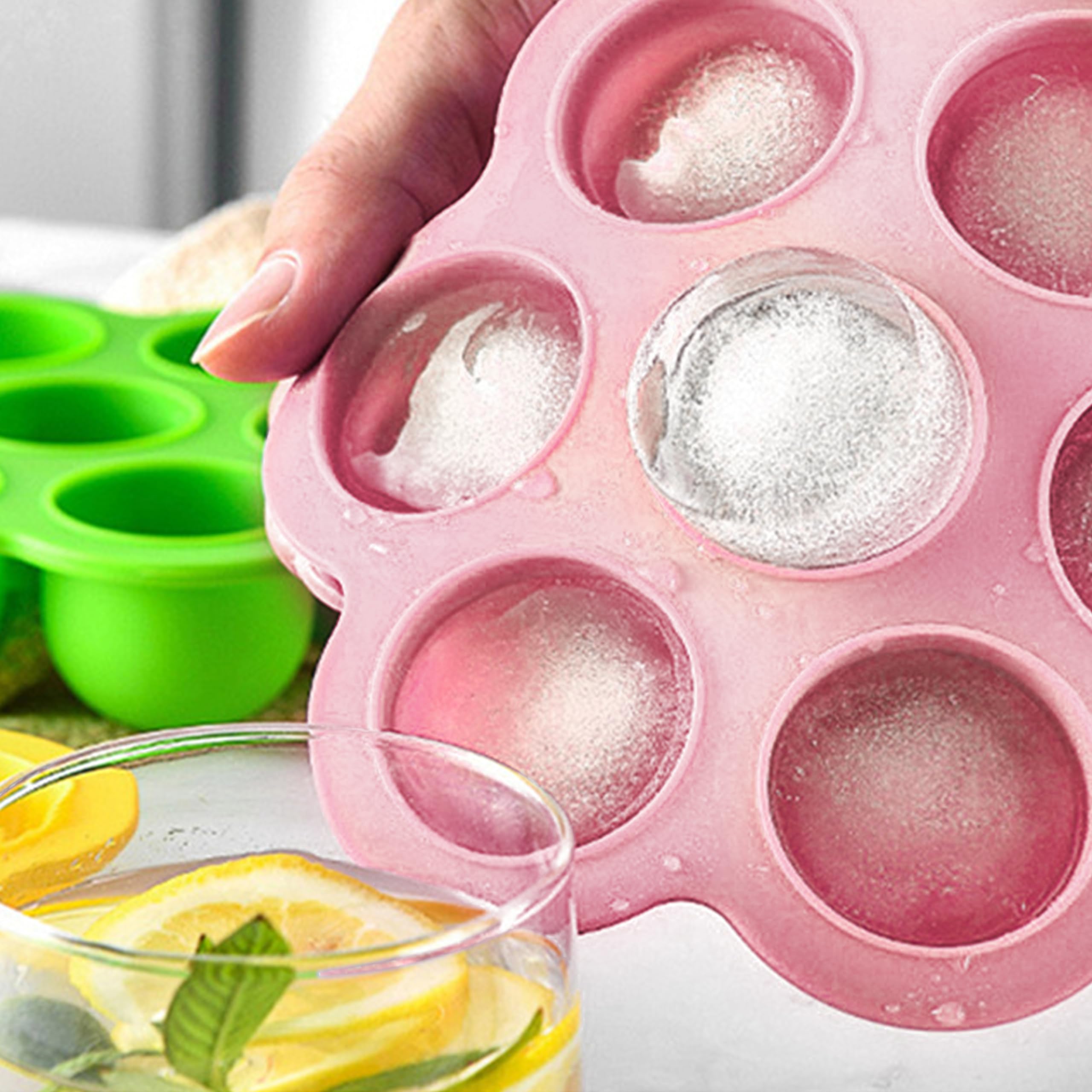 DIFENLUN(4 Pack) Silicone Egg Molds for 5,6,8 Quart Pressure Cooker, Food Freezer Tray with Lid, Egg Bite Molds for Cooking - Silicone Egg Bite Molds for Oven with Lid(7.8 in*7.8 in)