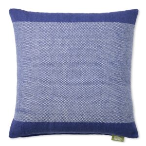 town & country terra alara indoor/outdoor decorative pillow, 20"x20", blue/ivory