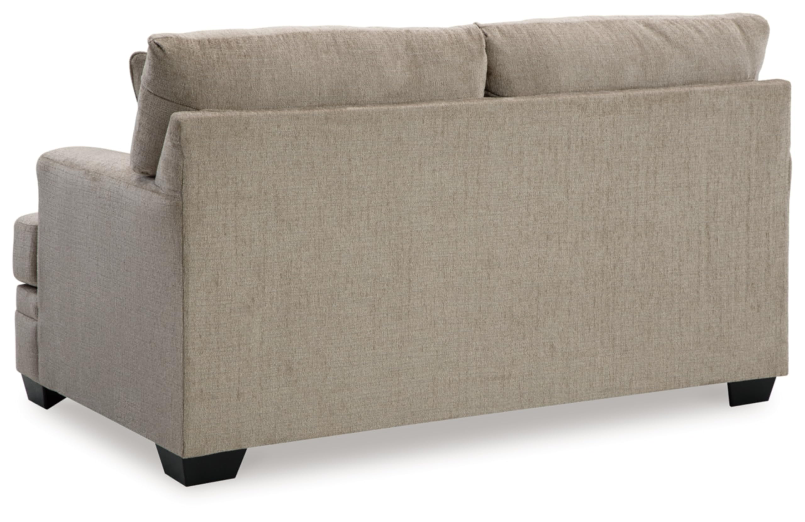 Signature Design by Ashley Stonemeade Casual Loveseat with 2 Toss Pillows, Light Brown