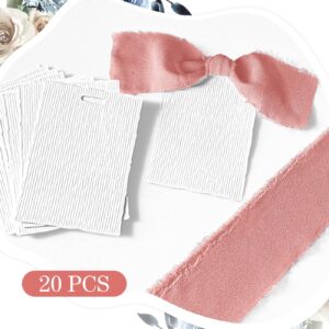 LuLucrafded Pink Blank Cards, Pink Dinner Place Cards, Pink Wedding Place Cards, for Party Setup Table Name Cards, Wedding Table Name Cards, Baby Shower Name Cards, Place Cards, Set of 20 (Pink)