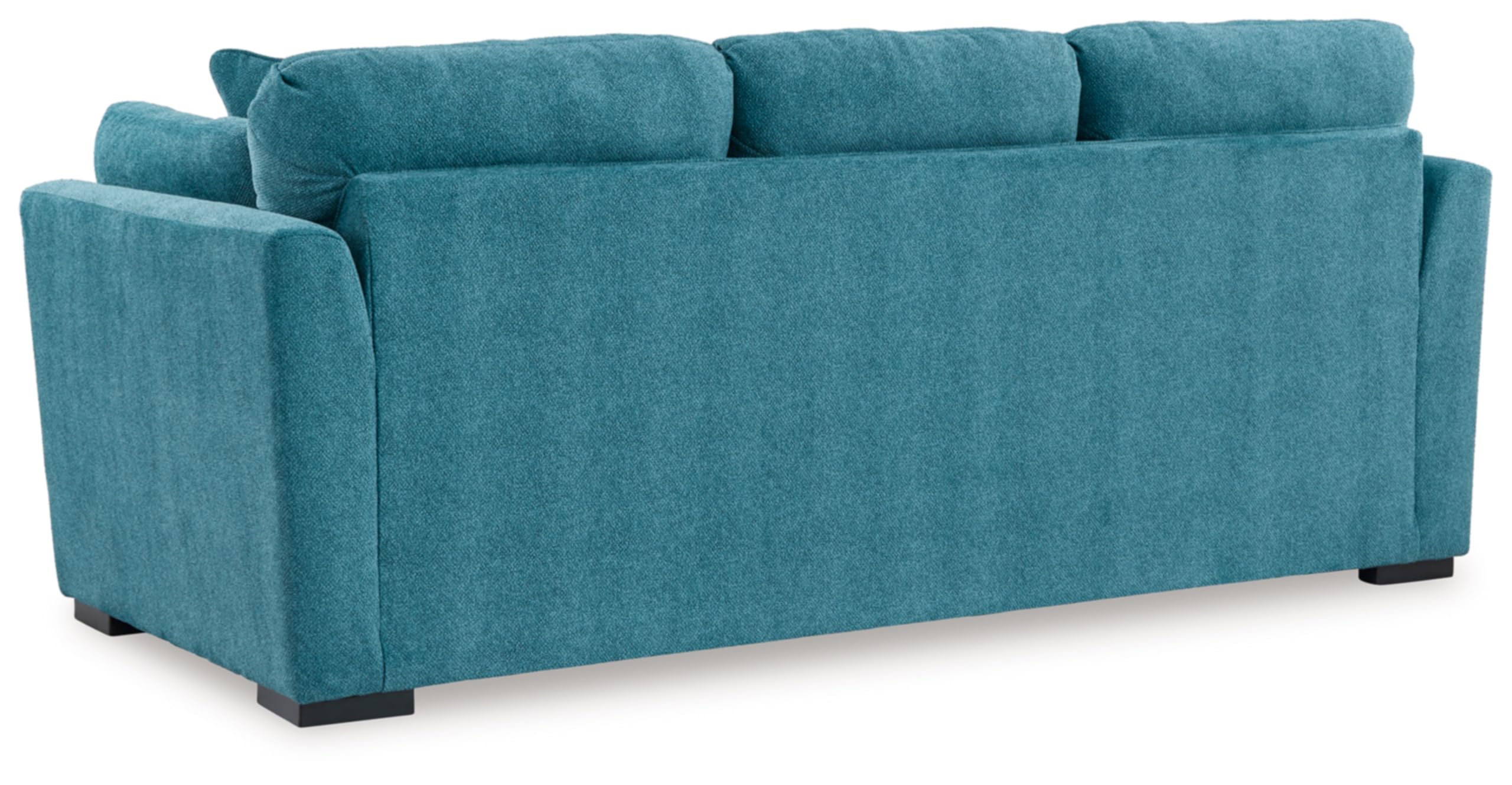 Signature Design by Ashley Keerwick Scandinavian Sofa with 4 Toss Pillows, Blue