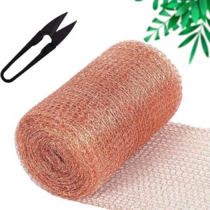 Generic Garden Copper Tape Against Snails & Slug, Copper Net Tape for Garden to Snails, Slug, Snakes, Others, Snail Protection Copper Mesh Copper Wire Tape Against Snails (236 * 5 in)