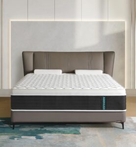 addnuss full mattresses,hybrid 12 inch full mattress in a box,memory foam & individually pocket spring for pain relief,medium firm black full mattress,pressure relief,certified.