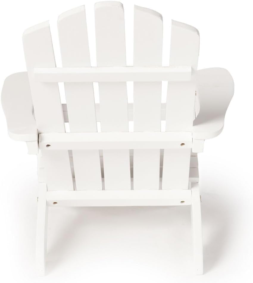 Generic White Small Mini Adirondack Chair 20 L 23 W Painted Solid Wood, Pink1