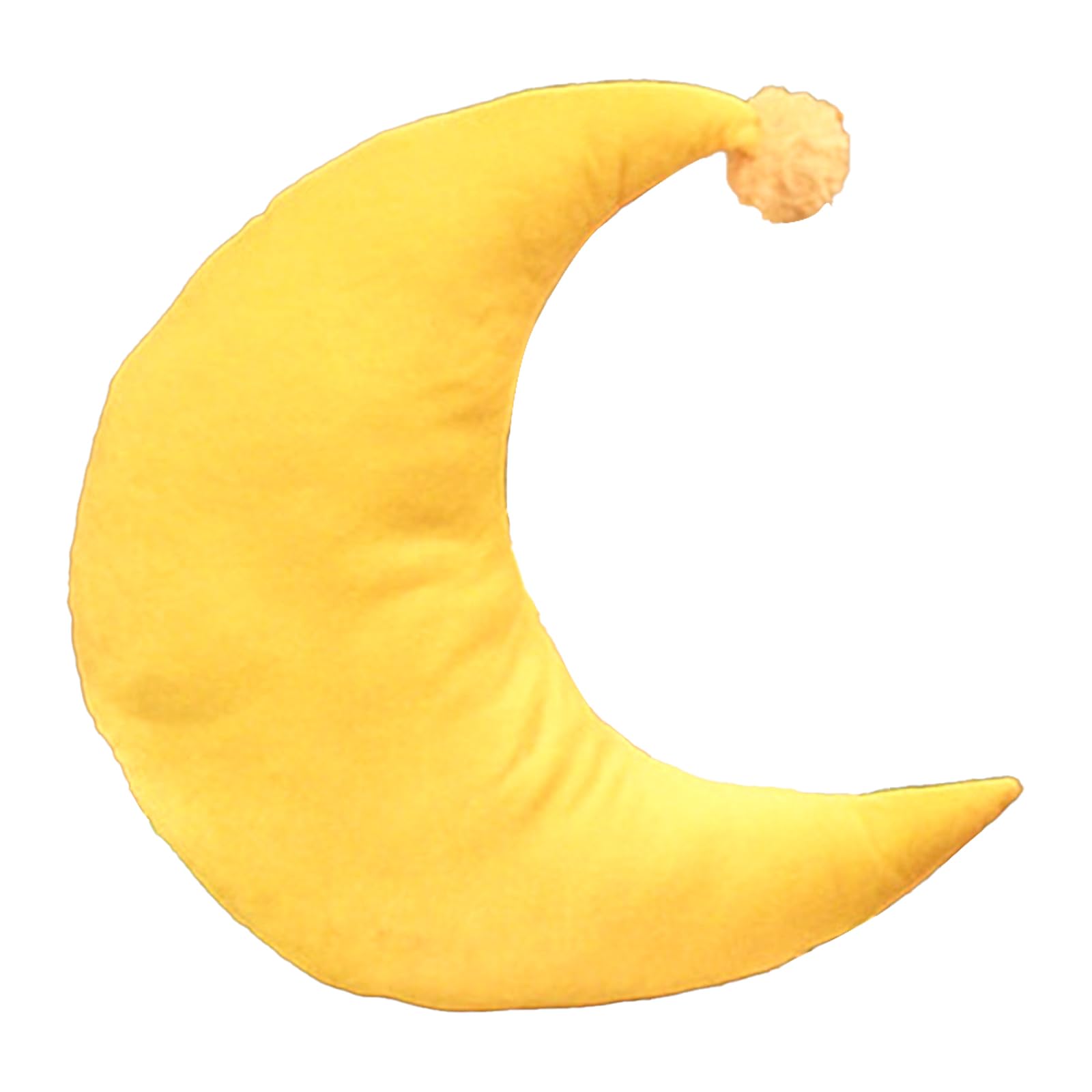 XiRiDa Moon Pillow Plush Stuffed Moon Shaped Toy Throw Cushion for Kids, 15.7"×7.8"