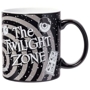 silver buffalo the twilight zone logo ceramic mug, 20 ounces