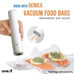 Handheld Vacuum Sealer for Food Storage, Rechargeable Vacuum Sealer Pump for Reuseable Food Saver Vac Bags & Food Containers with Vacuum Seal (Bags and Containers sold separately)