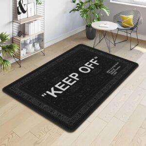 WRQLBGBB Keep Off Area Rug Modern Large Pop Carpet Non-Slip Floor Mat for Living Room Bedroom Wood Floor Playroom Home Cozy Art Deco Rug 5' x 7', Heihua-2