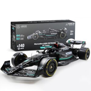 formula 1 amg w14 model kit - 1:18 scale racing f1 amg w14 e performance model inspired by lewis hamilton & george russell building kit, collectible diecast, 140 pieces