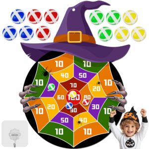 halloween dart board for kids halloween games toys gifts for kids, halloween decorations witch hat party favor, halloween party supplies indoor outdoor party games halloween treats for kids boys girl