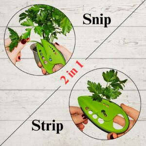 TEN73 - Herb Stripper, 10 holes Kitchen Herbs Leaf Stripping Tool, Adjustable and Lockable Cutter Blade, Peeler for Kale, Collard Greens, Thyme, Basil, Rosemary, Herb Stripper/Cutter