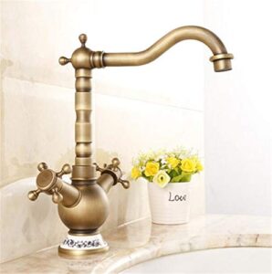 generic antique bronze finish 360 degree swivel brass faucet bathroom basin sink mixer bath& kitchen taps faucet