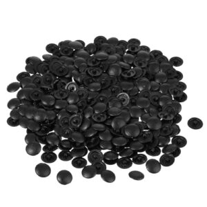 300Pcs Screw Covers Caps,Self Tapping Plastic Screw Caps,Snap-on Caps for Cross Screw Decorative Caps,Black (Without Screws)