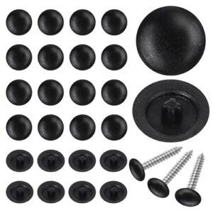 300pcs screw covers caps,self tapping plastic screw caps,snap-on caps for cross screw decorative caps,black (without screws)