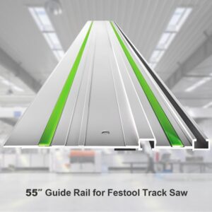 55 Inches Guide Rail FS-1400/2, 55" Track for Festool TS-55/TS-75 Track Saws, Aluminum Alloy