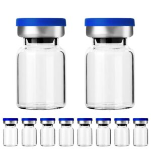 viodmss sterile empty vials with self healing injection port,with aluminum plastic cap,sealed empty vials (5ml 10pcs)