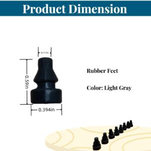 Holiket Replaceable Rubber Feet for Slow Cooker, Prevent Scratches and Marks, Slow Cookers Insert Accessories, Black (8 Packs)